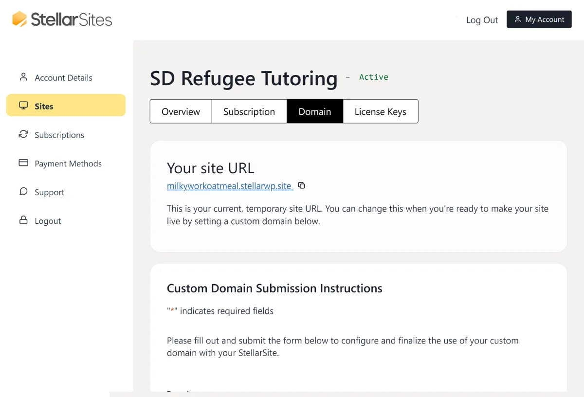 Connecting Your Custom Domain to Your StellarSites Website - StellarWP